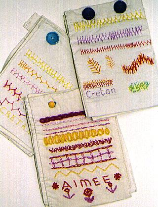 Young Embroiderers project - Stitch Sample Book